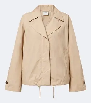 Varley Petra Cotton Poplin Jacket - Beige