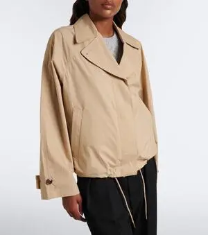 Varley Petra Cotton Poplin Jacket - Beige