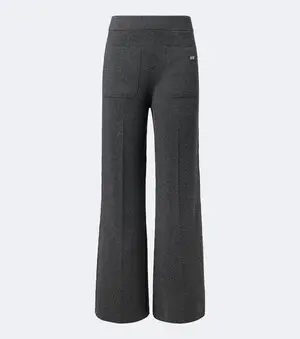 Victoria Beckham Wool And Cashmere Blend Sweatpants - Grey