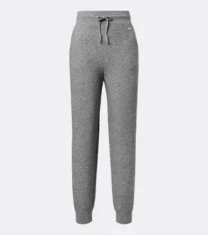 Victoria Beckham Wool And Cashmere Blend Sweatpants - Grey