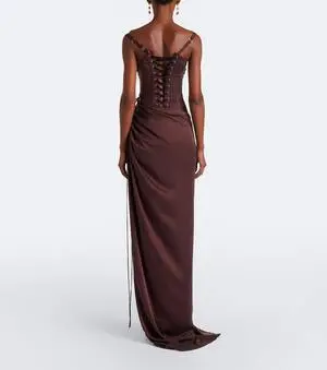 MARIA LUCIA HOHAN Ruched Corset Gown