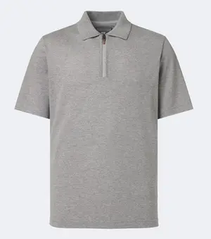 Canali Cotton And Cashmere Polo Sweater