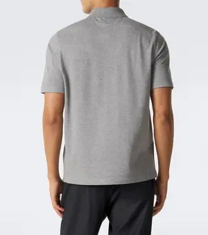 Canali Cotton And Cashmere Polo Sweater