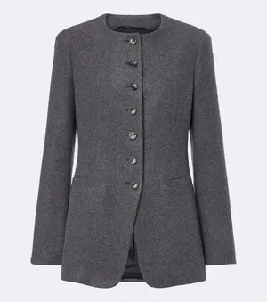 Max Mara Max Mara Cashmere Bouclé Jacket Grey
