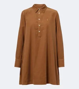 Polo Ralph Lauren Cotton Corduroy Minidress - Brown