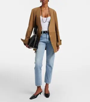TOTEME Twisted Seam Mid-rise Straight Jeans In Worn - Blue