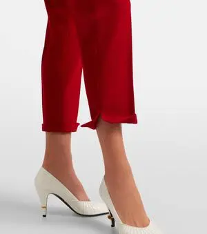 Versace Virgin Wool Slim Fit Trousers
