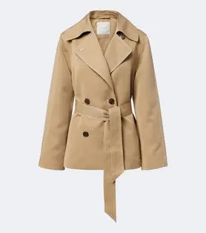 Varley Maddox Double-breasted Twill Jacket - Beige