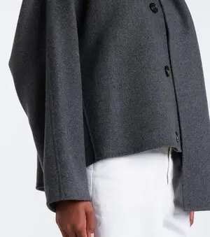 Max Mara Scarf-detail Virgin Wool Jacket