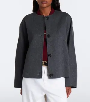 Max Mara Scarf-detail Virgin Wool Jacket