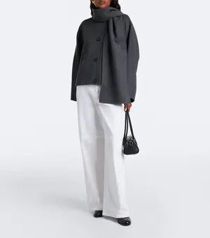 Max Mara Scarf-detail Virgin Wool Jacket