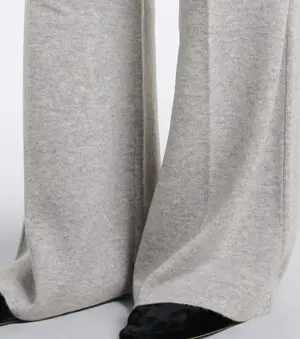 Victoria Beckham Wool And Cashmere Wide-leg Pants