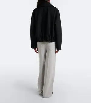 Victoria Beckham Wool And Cashmere Wide-leg Pants