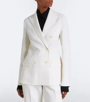 Fendi Double-breasted Virgin Wool Blazer