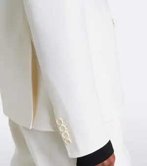 Fendi Double-breasted Virgin Wool Blazer