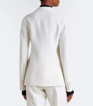 Fendi Double-breasted Virgin Wool Blazer