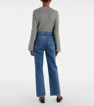 Khaite Abigail High-rise Straight Jeans In Boone