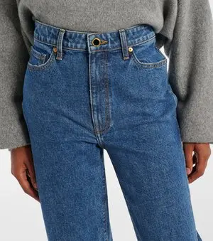 Khaite Abigail High-rise Straight Jeans In Boone