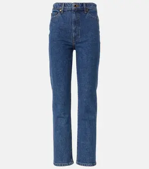 Khaite Abigail High-rise Straight Jeans - Blue