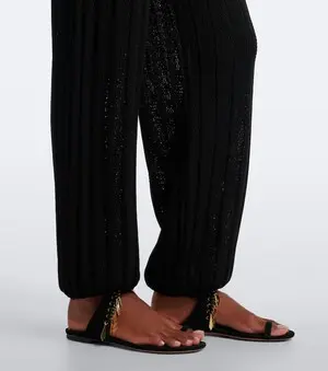 ERES Longitude Knitted Cotton-blend Balloon Pants