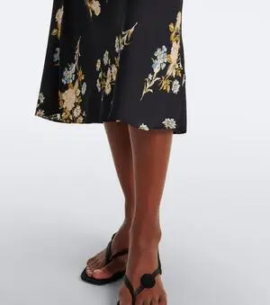 Veronica Beard Kieren Floral Silk-blend Georgette Midi Dress
