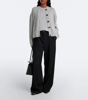Varley Hazen Pointelle Cotton-blend Sweater Vest