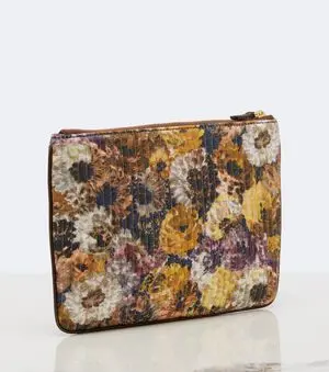 Valentino Garavani Vlogo Small Floral Jacquard Pouch