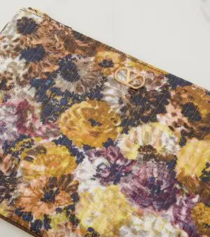 Valentino Garavani Vlogo Small Floral Jacquard Pouch