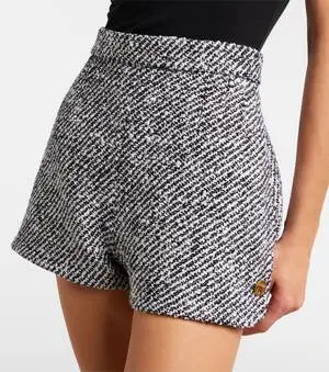 Versace Wool-blend Bouclé Shorts