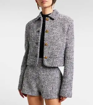 Versace Wool-blend Bouclé Jacket