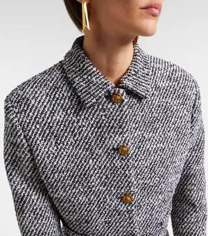 Versace Wool-blend Bouclé Jacket