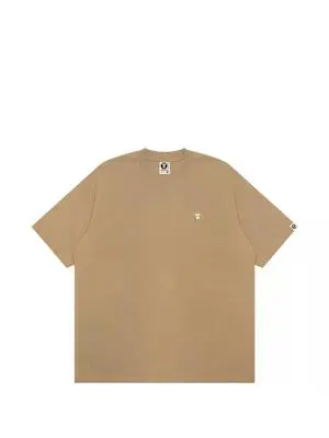 AAPE BY *A BATHING APE Moonface Logo-patch T-shirt - Neutrals