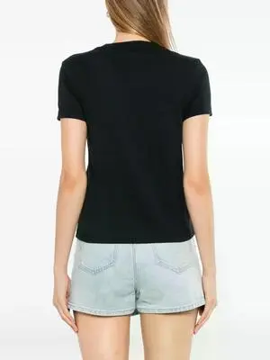 AGNES B. Logo-embroidered T-shirt