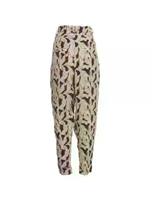 Sonia Rykiel Paris Abstract Print Crepe Trousers
