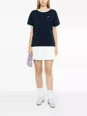 AGNES B. Logo-embroidered T-shirt