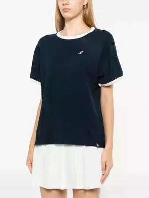 AGNES B. Logo-embroidered T-shirt