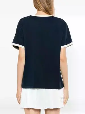AGNES B. Logo-embroidered T-shirt