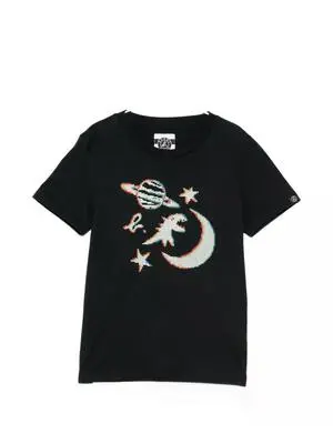AGNES B. Graphic-print T-shirt - Black