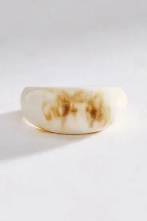 Anthropologie Iridescent Chunky Ring - Neutral
