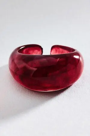 Anthropologie Iridescent Chunky Rg Wine