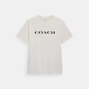 COACH Organic Cotton T-shirt With Logo - White