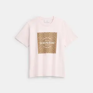 COACH Coach Signature Logo T-Shirt Light Pink