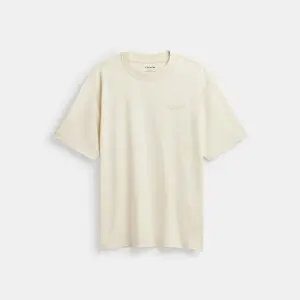 COACH T-shirt In Organic Cotton - Cream