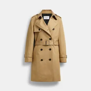 COACH Mid Trench Coat With Signature Collar
