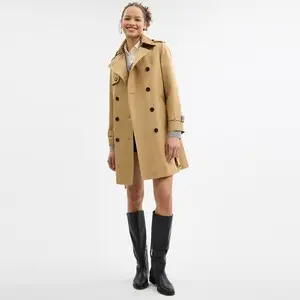 COACH Mid Trench Coat With Signature Collar