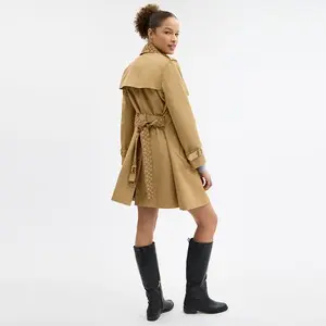 COACH Mid Trench Coat With Signature Collar