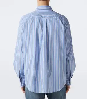 Saint Laurent Striped Cotton Poplin Shirt