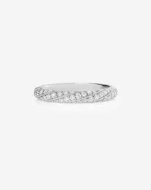 Ring Concierge Twisted Lab Diamond Eternity Band Platinum