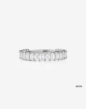 Ring Concierge Emerald Cut Diamond Band - Platinum