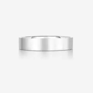 Ring Concierge 5 Mm Flat Wedding Band - Platinum